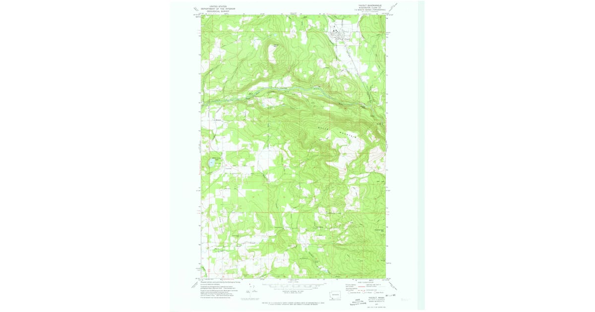 1970s Maps of Venersborg, Clark County | Pastmaps