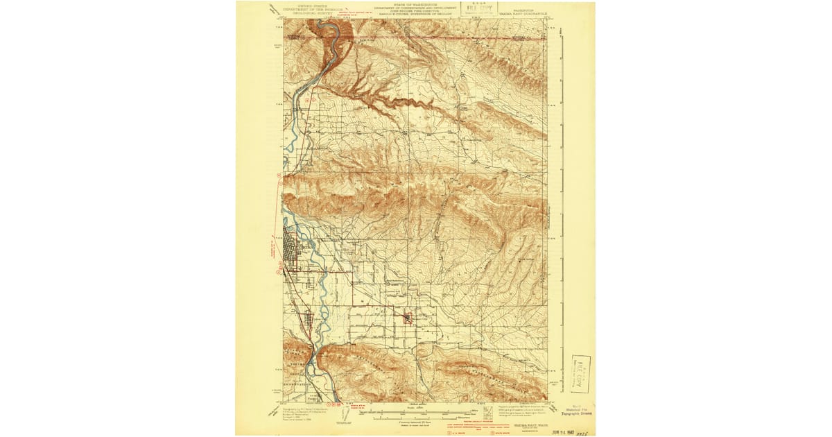 1940s Maps of Moxee, WA | Pastmaps