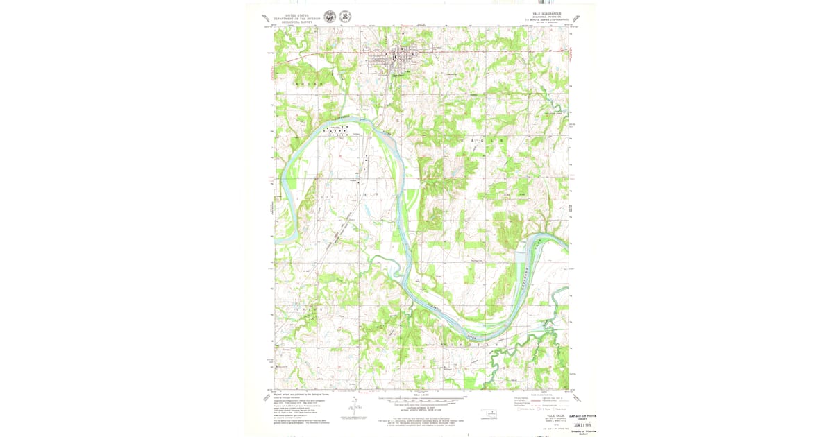 1978 Map of Yale, OK — High-Res | Pastmaps