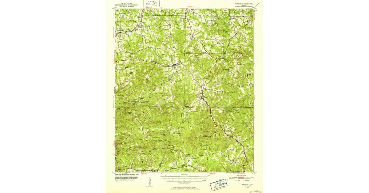 Old Historical Maps of Salem, GA | Pastmaps
