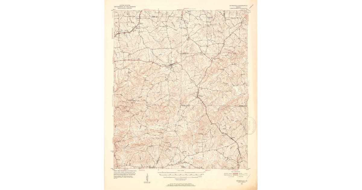 Old Maps of Monroe County, GA for Hiking & Exploration | Pastmaps