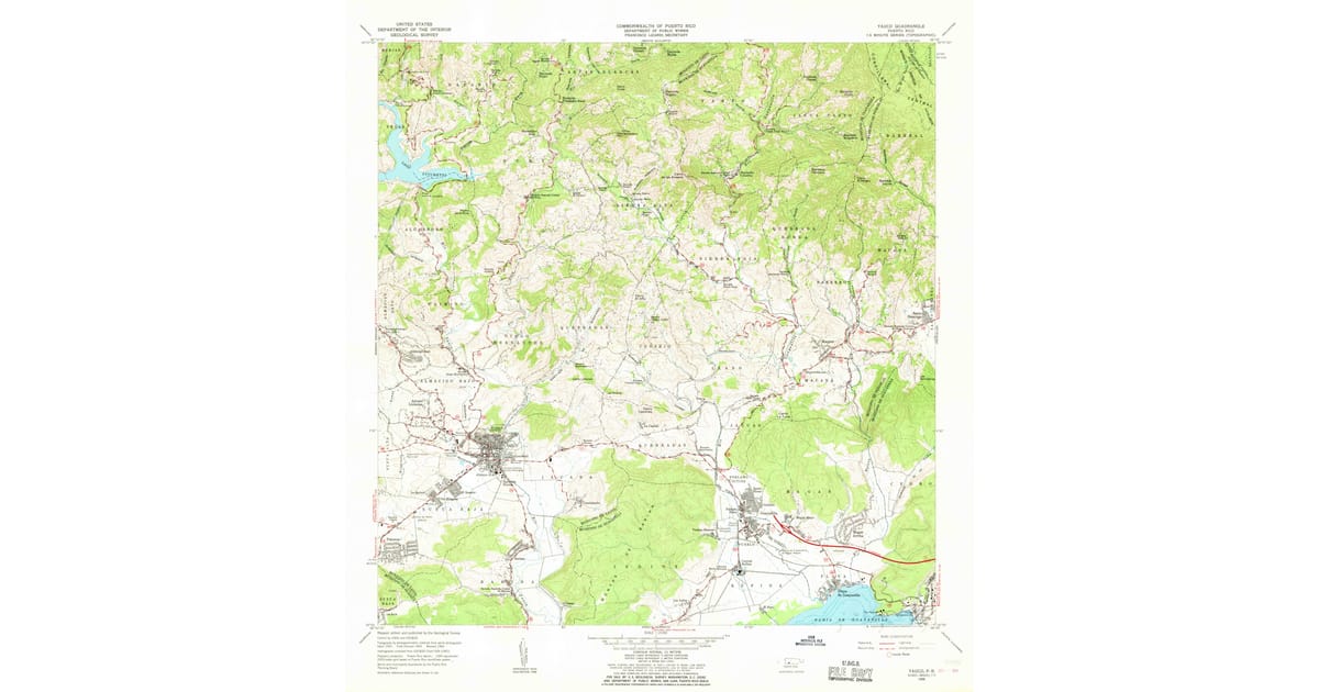 1960s Maps of Susúa Baja, Yauco | Pastmaps
