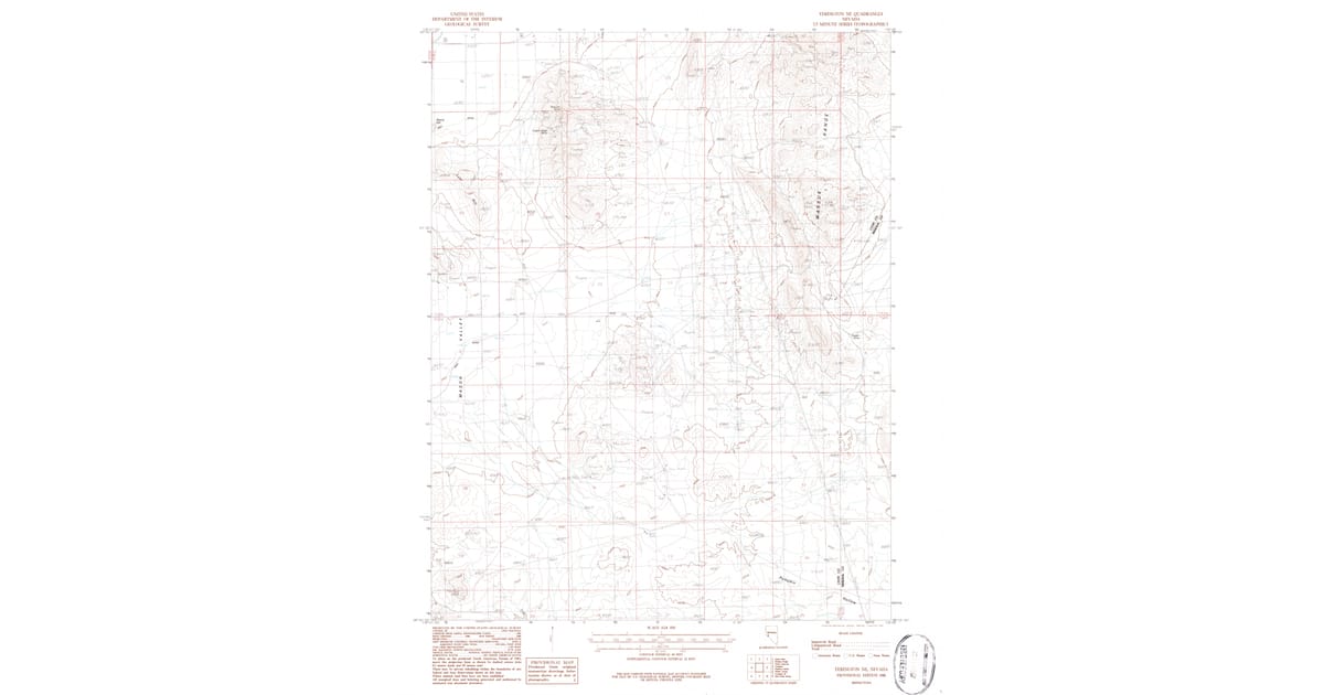 1986 Map of Yerington NE, Lyon County, NV — High-Res | Pastmaps