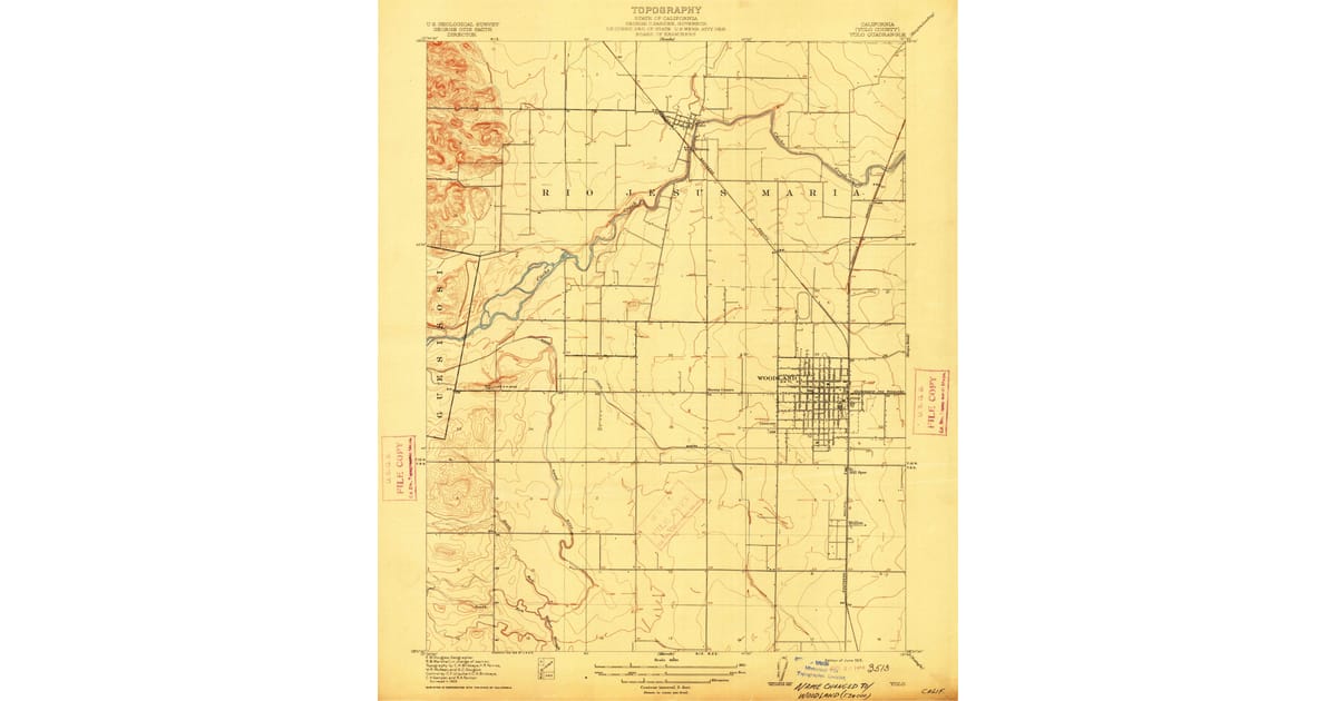 1915 Map of Yolo, CA — High-Res | Pastmaps