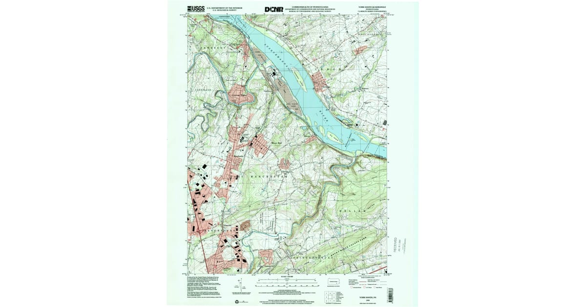 1990s Maps of Mount Wolf, PA | Pastmaps