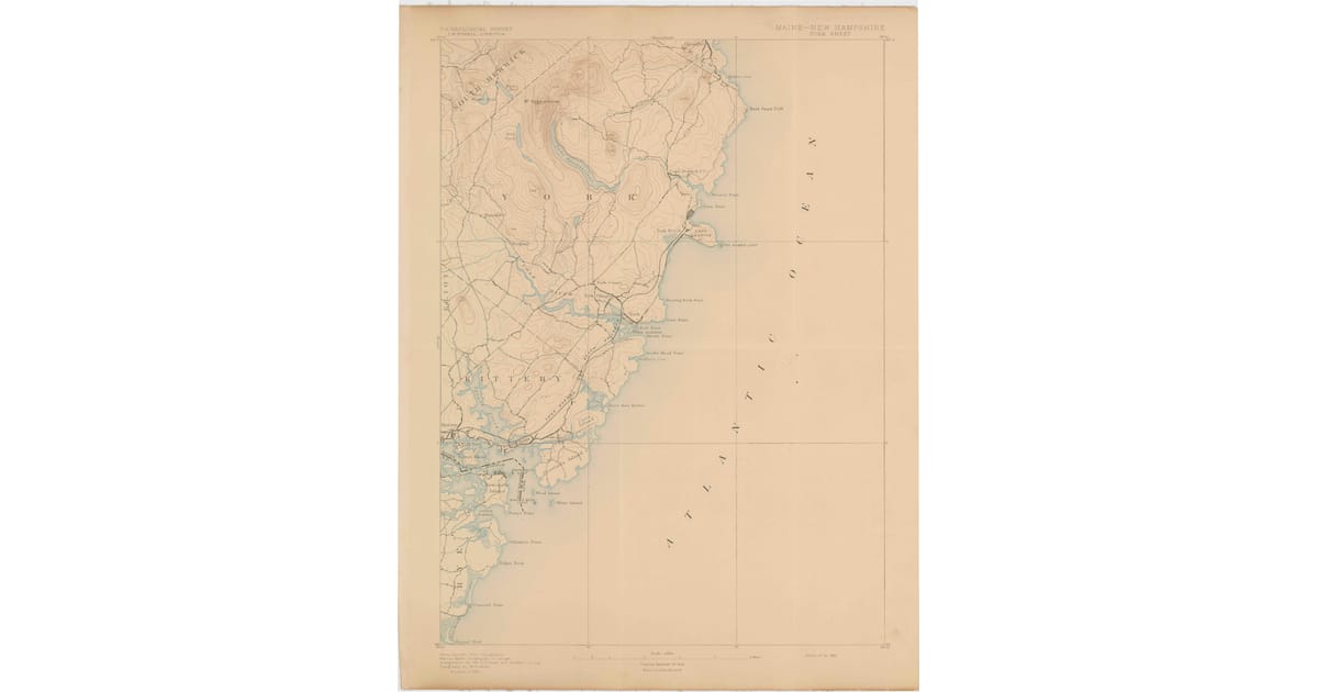 1893 Map of York, York County, ME — High-Res | Pastmaps
