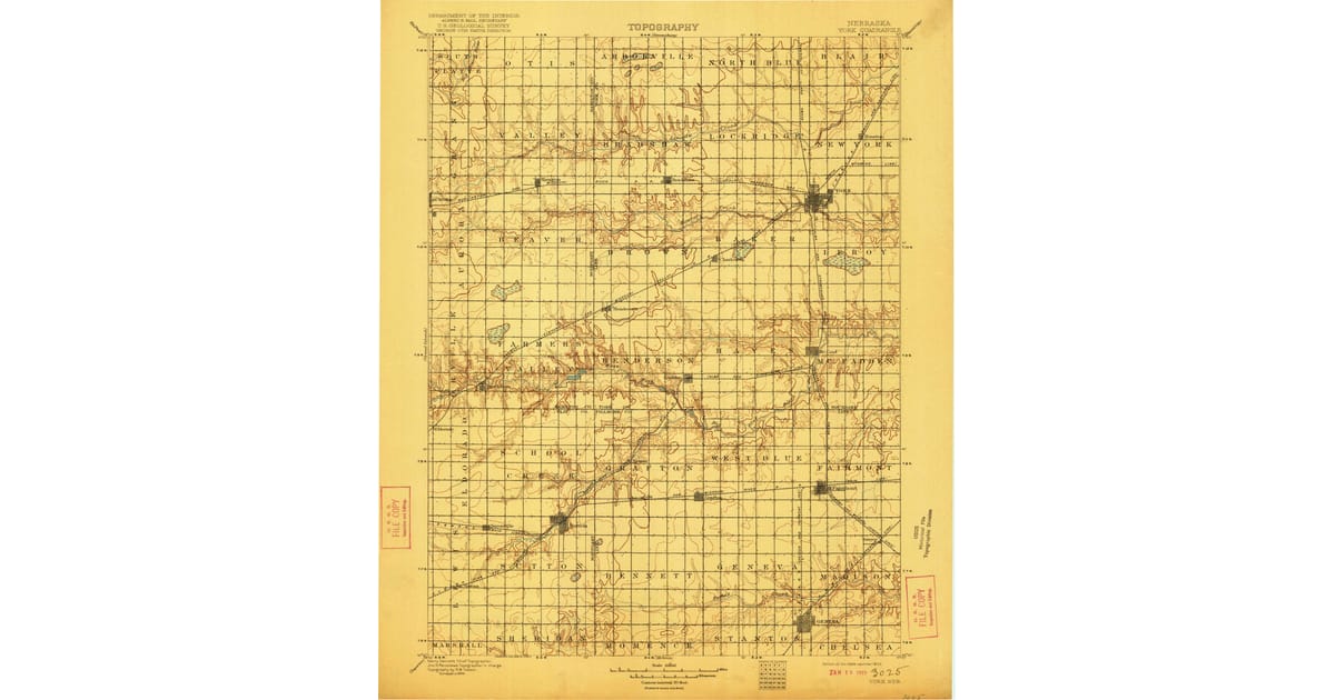 1899 Map of York, NE — High-Res | Pastmaps