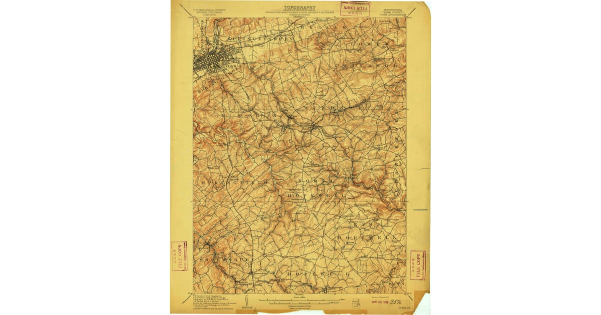 1910s Maps of Jacobus, PA | Pastmaps