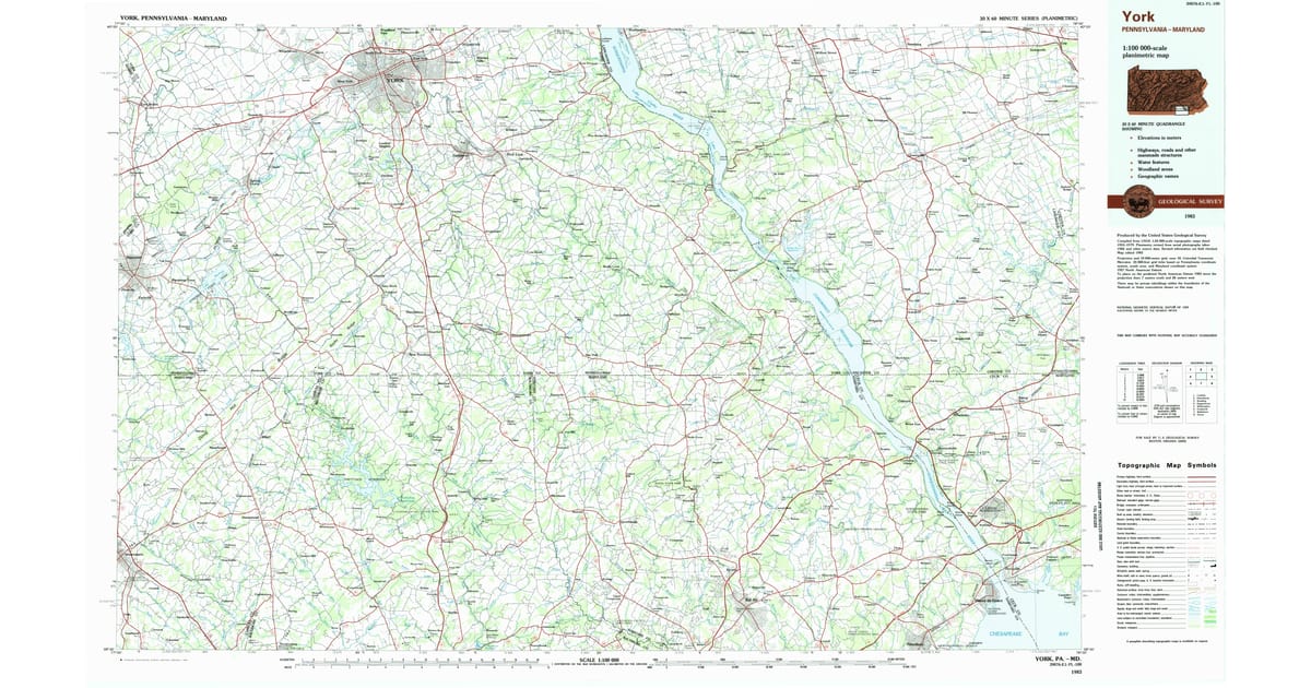 1980s Maps of West Manheim Township, PA | Pastmaps