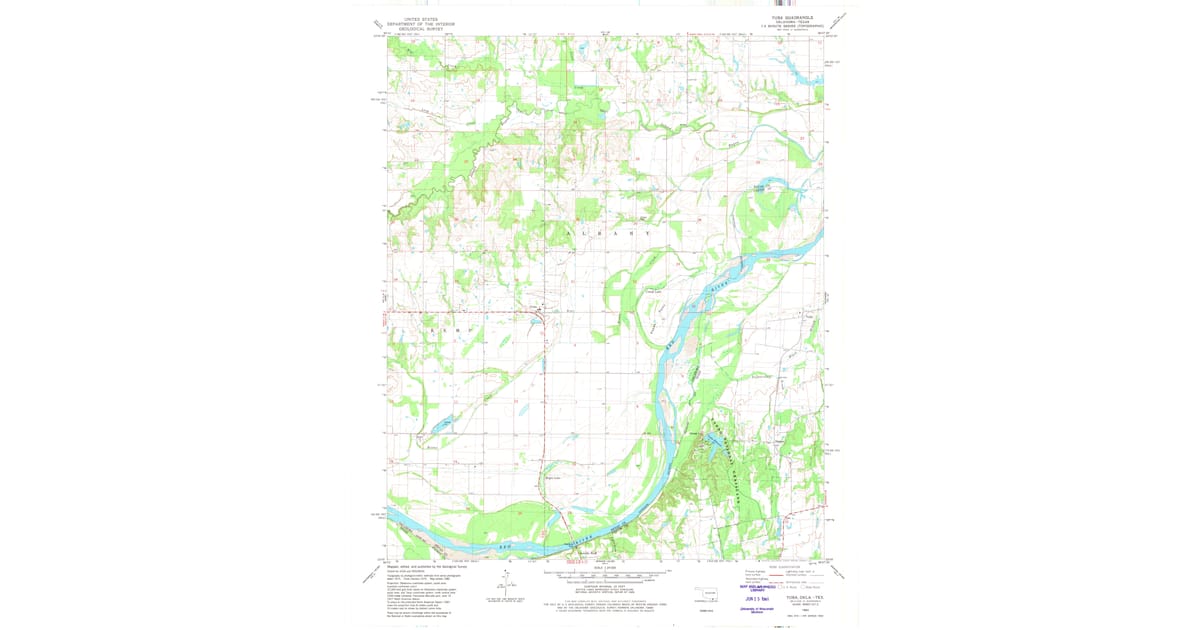 1980s Maps of Tulip, TX | Pastmaps