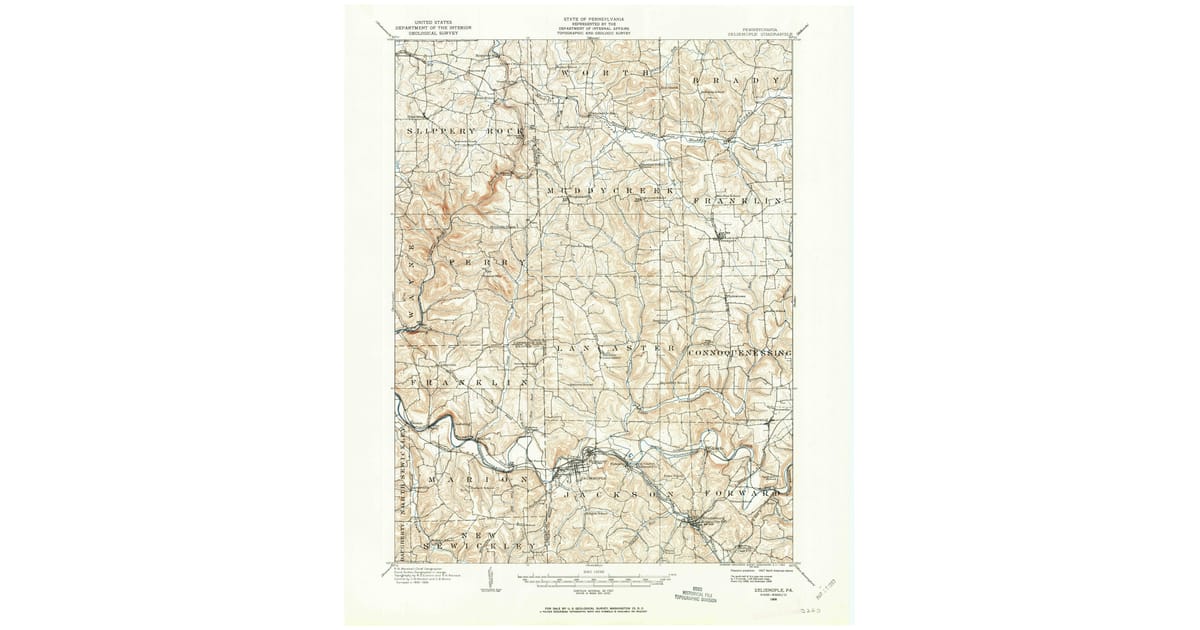Old Maps of West Liberty, Butler County for Genealogy | Pastmaps
