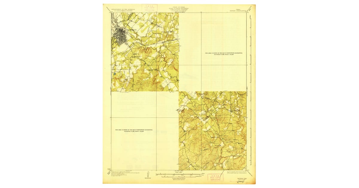 1928 Map of Zephyr, TX — High-Res | Pastmaps
