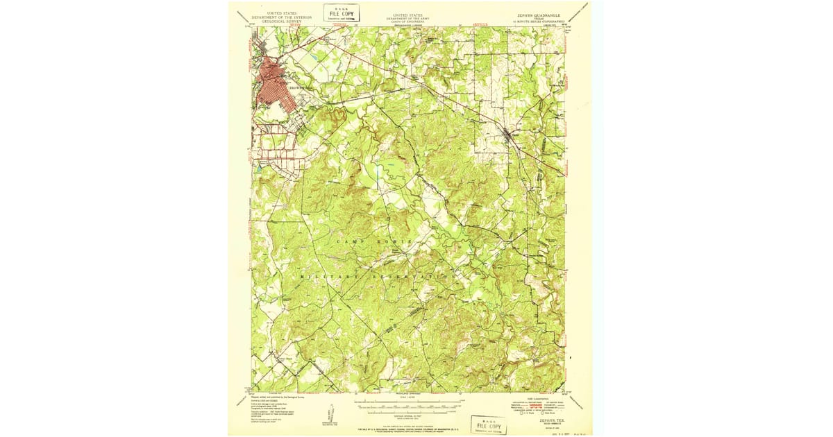 1950s Maps of Texas | Pastmaps