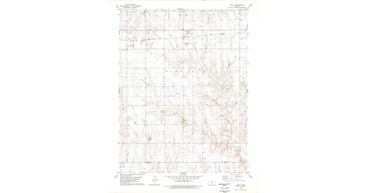 1978 Map of Zurich, KS — High-Res | Pastmaps